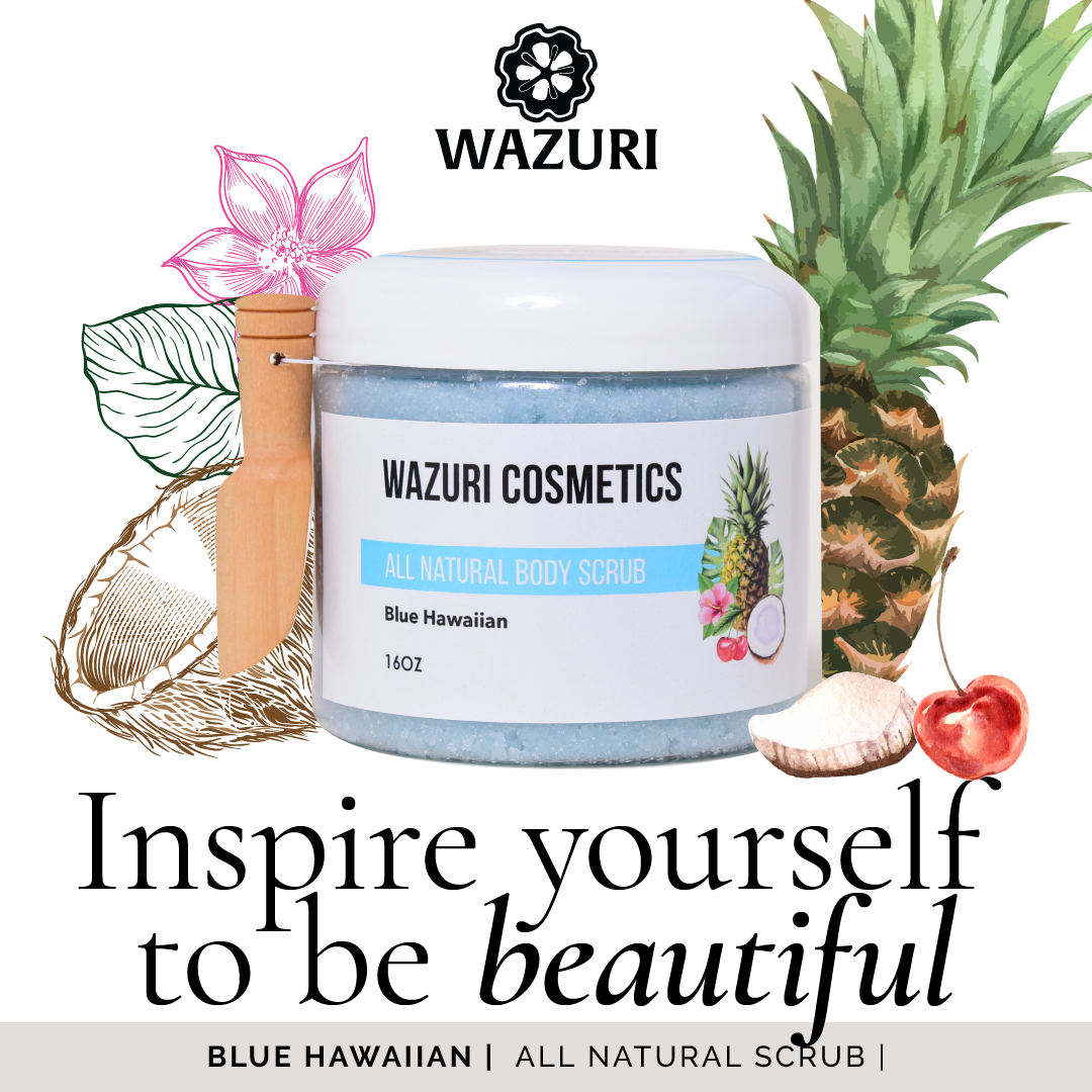 Blue Hawaiian Body Scrub – Wazuri Cosmetics
